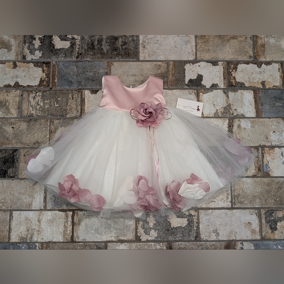 Kid's Dream | Dresses | Nwt Kids Dream 2m Satin Tulle Polyester Floral ...